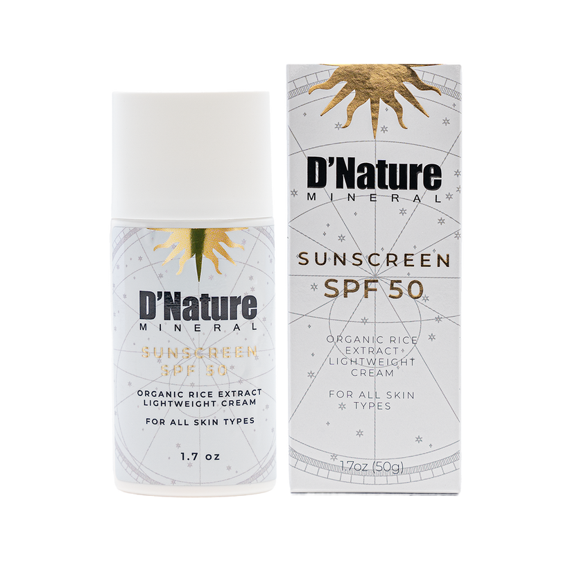 Natural Sunscreen SPF 50 – Made with Rice Extract – D'Nature Mineral
